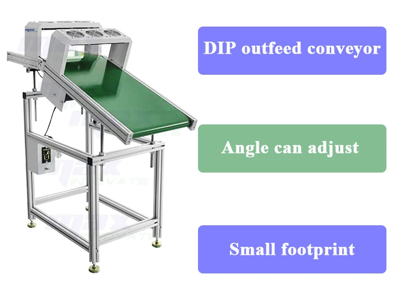 Dip Line Outfeed Belt Conveyor Wave Solder Outfeed Conveyor With Ce ...