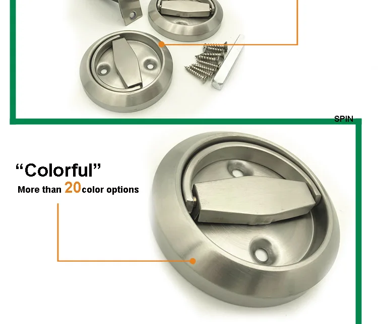 Flush Pull Hidden Round Handle Circular Open Pull Ring Stainless Steel ...
