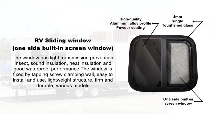 Tongfa Rv Sliding Camper Motorhome Glass Window For Rv Caravan ...