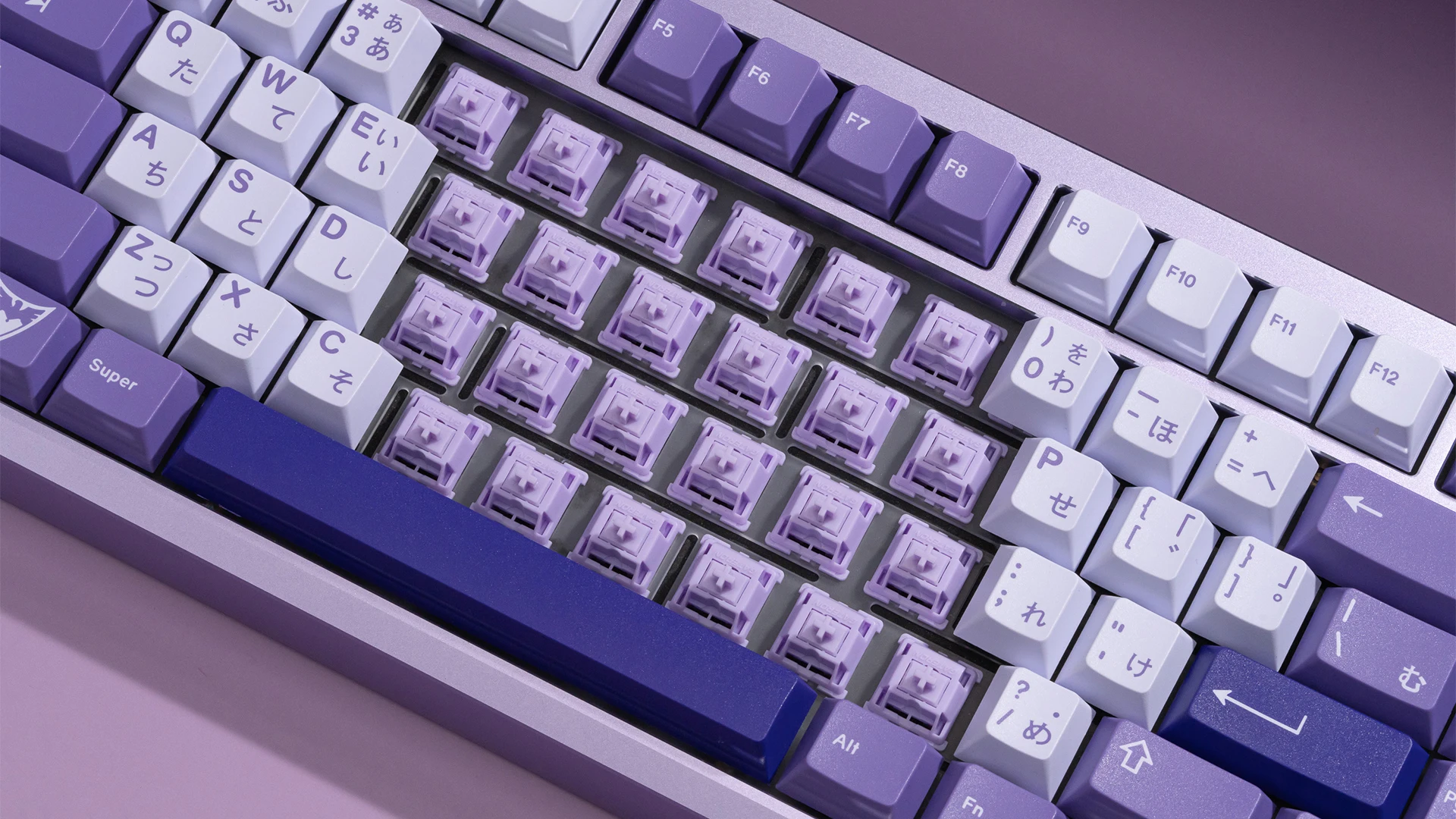 Customize POM Stem Clear Linear Keyboard Switch 5 Pin Purple Mechanical ...