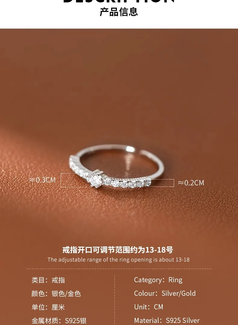 Unique Design 925 Sterling Silver Pave Hollow Diamond Ring