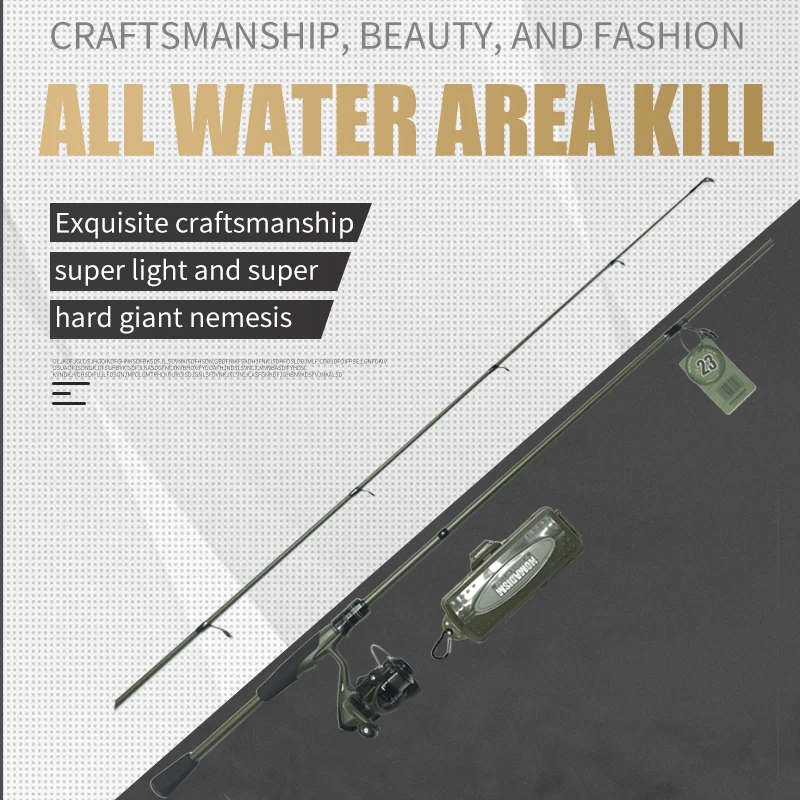 1.83m Two Section Frp Fishing Rod Combination Rotating Reel Fishing Bagging Short Stroke Stick ...