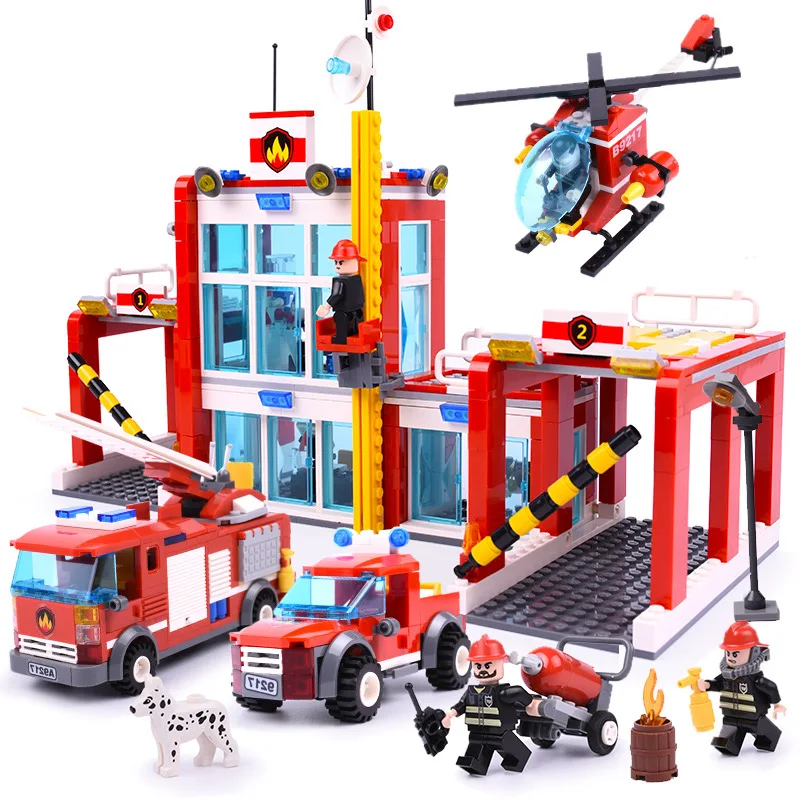 Cogo Plastic City Building Block Kids Model Diy Building Blocks Bricks ...