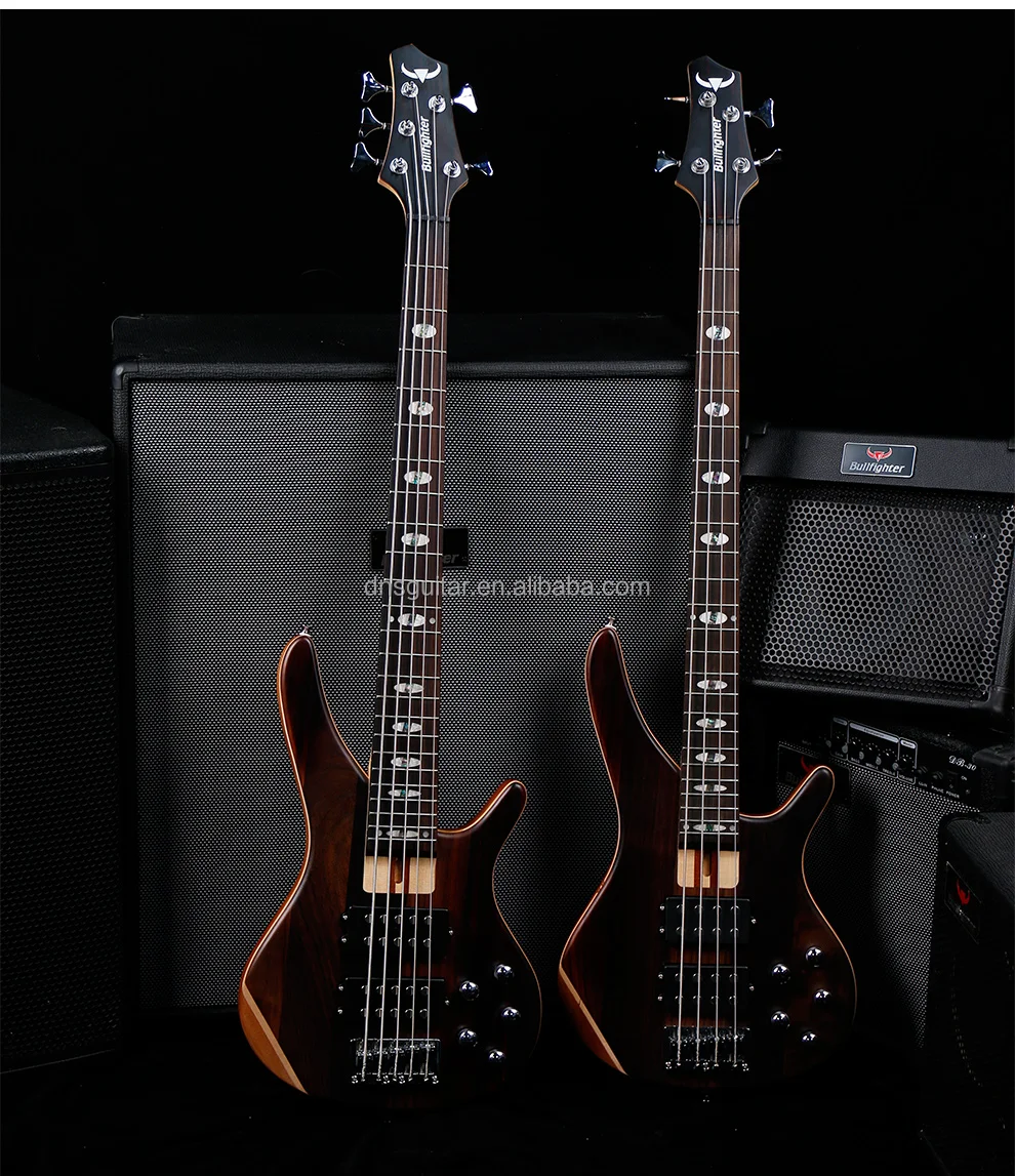 High Grade Electric Bass Guitar Kit - Rosewood & Active Pickup