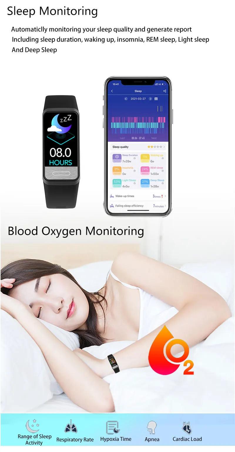 Spovan H03 IP67 Waterproof Smart Watch - Best Health Tracker