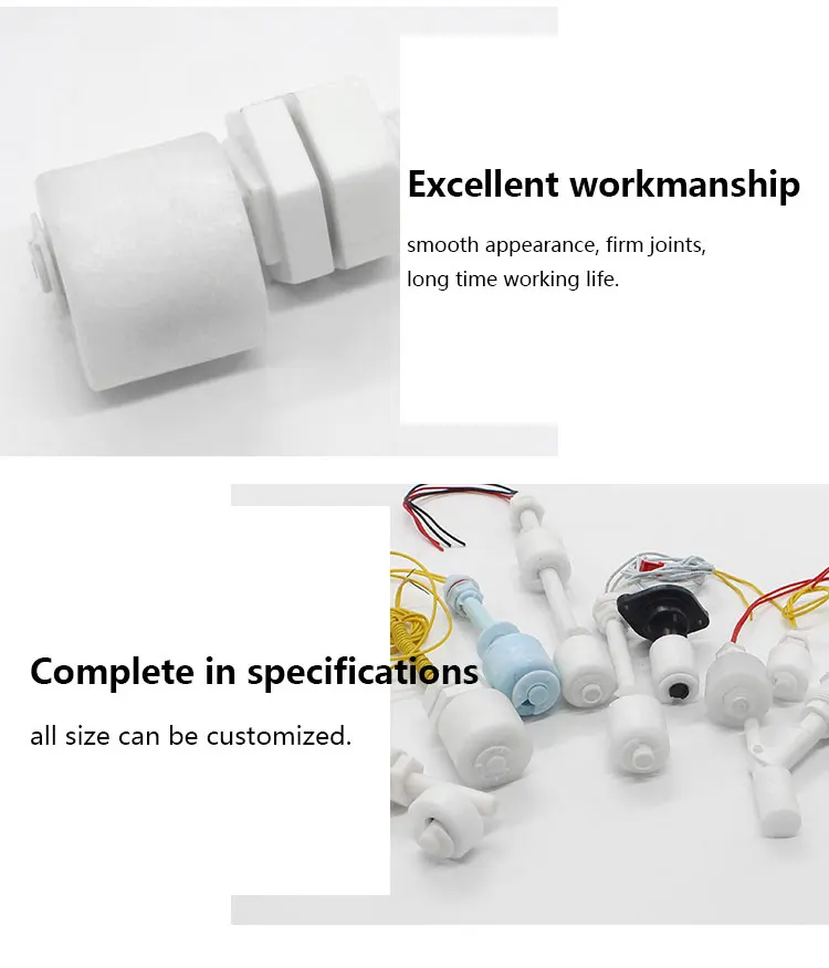 Double Level Water Level Controller Float Switch - Blue & White