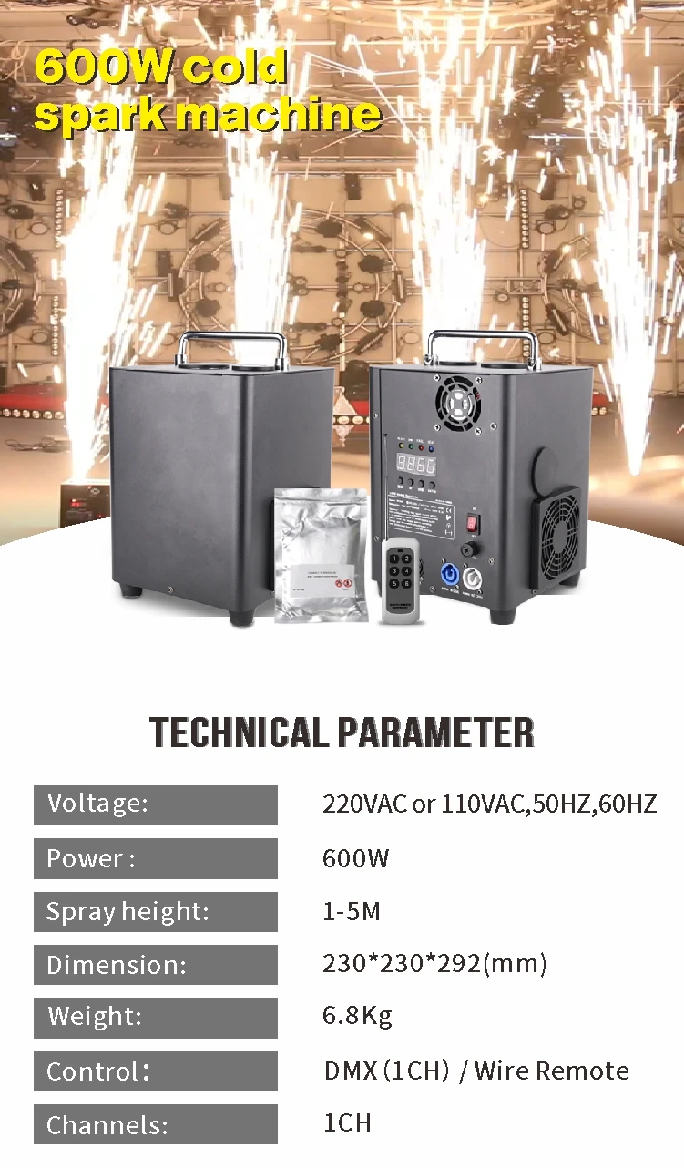 Cold Spark Machine Wireless Stage Dj Equipment Cold Spark Firework ...