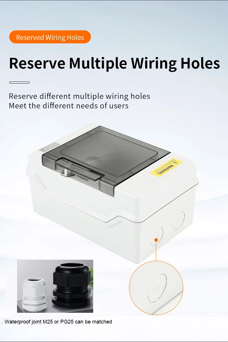 Plastic 4 Way 6 Way Solar Dc Mcb Enclosure Distribution Box Ac Sassin ...