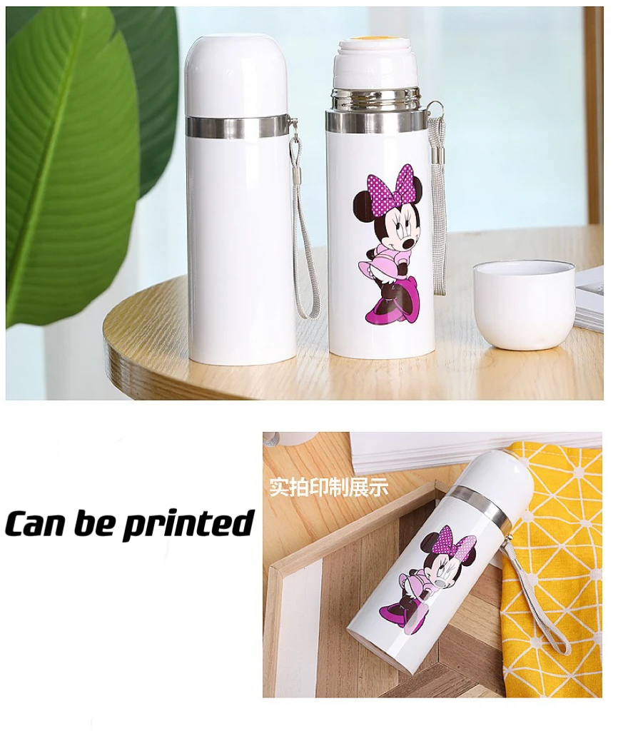 500ml Bullet Shape Vacuum Flask Stainless Steel Sublimation Thermos ...