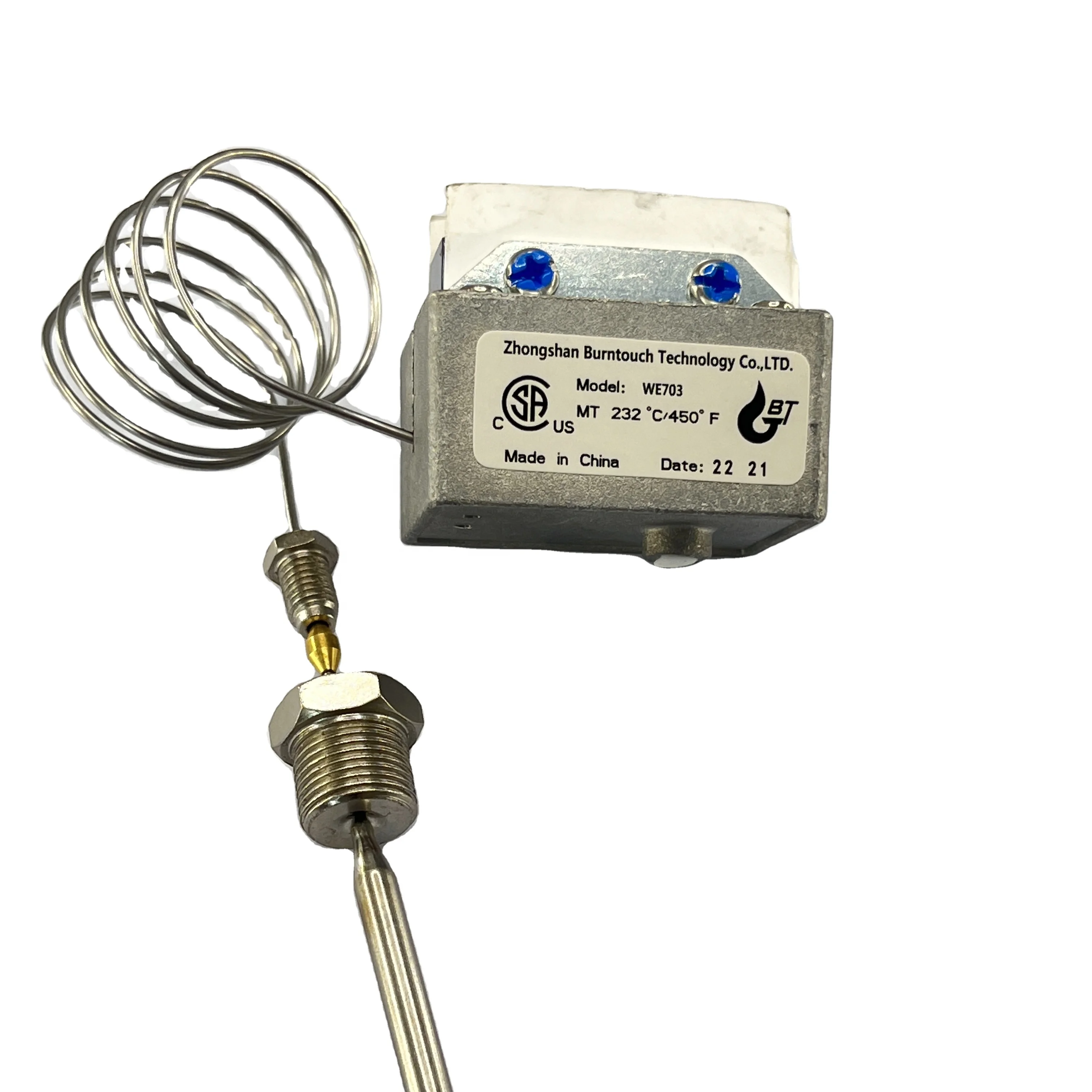 High Temperature Limit For Dcs Fryer 450f Lchm 42524 Thermostat Safety Control Valve Limiter ...