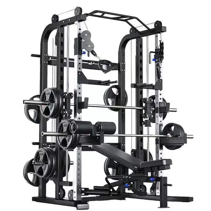 Smith Machine Integrated Training Machine Horizontal Push Squat Bird ...
