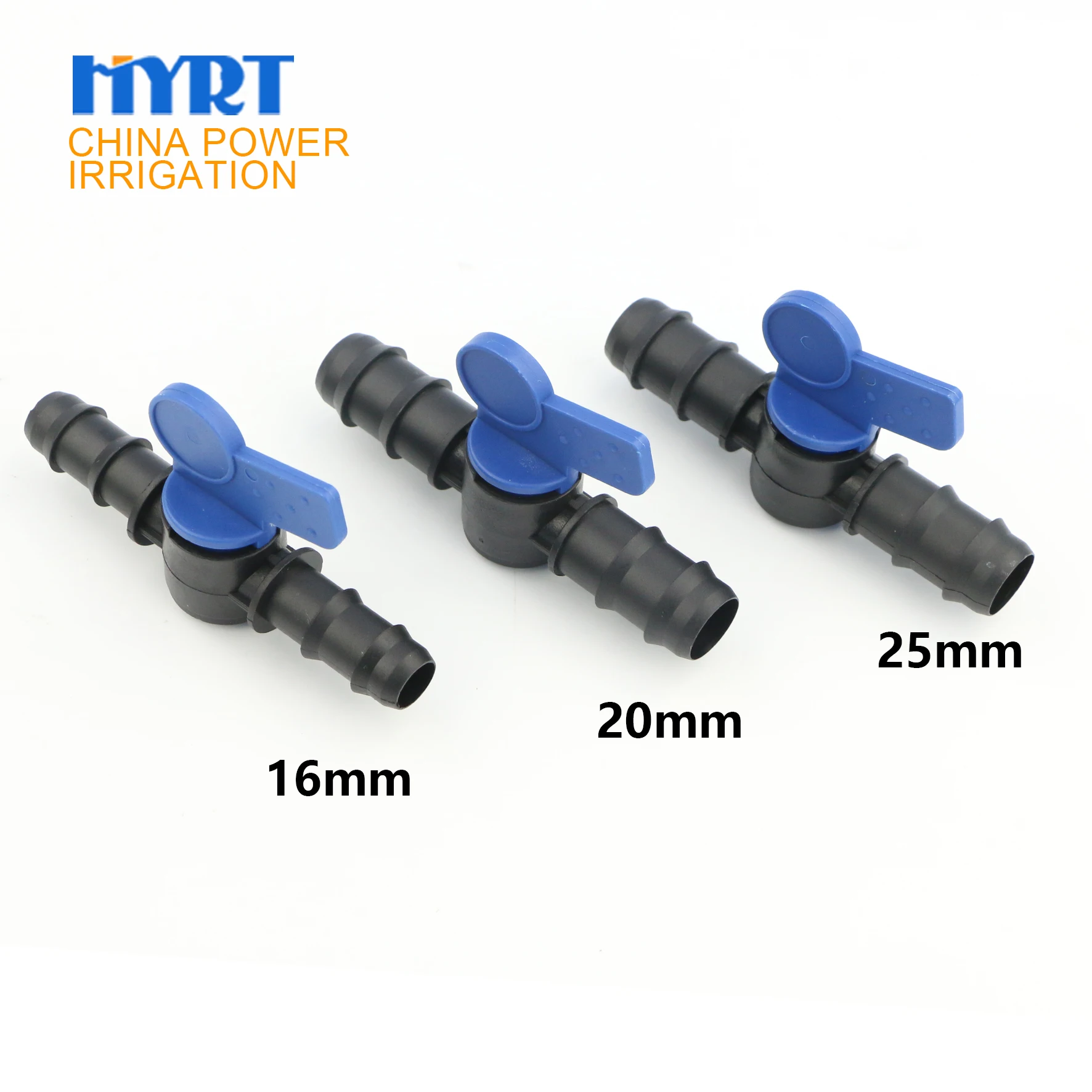 16MM Plastic Mini Valve Coupling Barb Valve Connector Fittings Drip ...