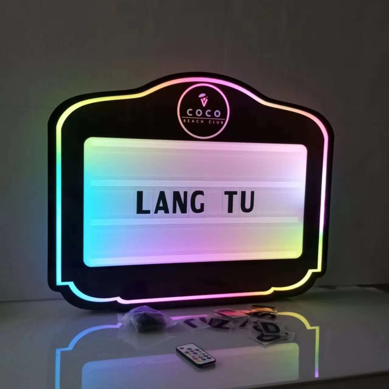 Custom Message Board Bottle Presenter VIP Service Letter Board for ...