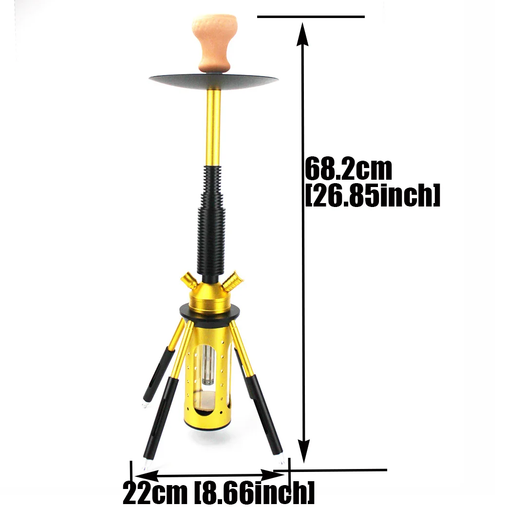 Aiyan Hookah Rocket Shisha With Stable Glss Diffuser Acrylic Metal ...