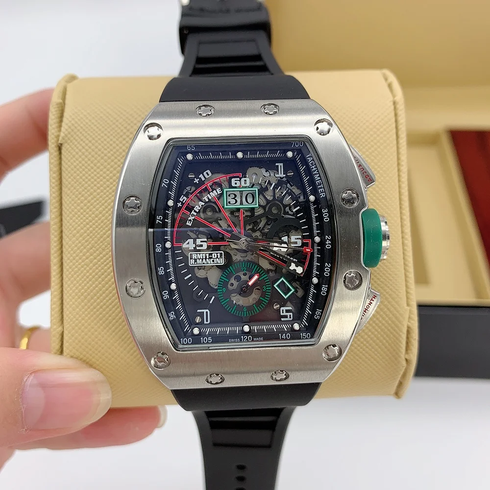 Rm11-01 Men's Watch Mineral Glass 316l Stainless Steel Automatic ...