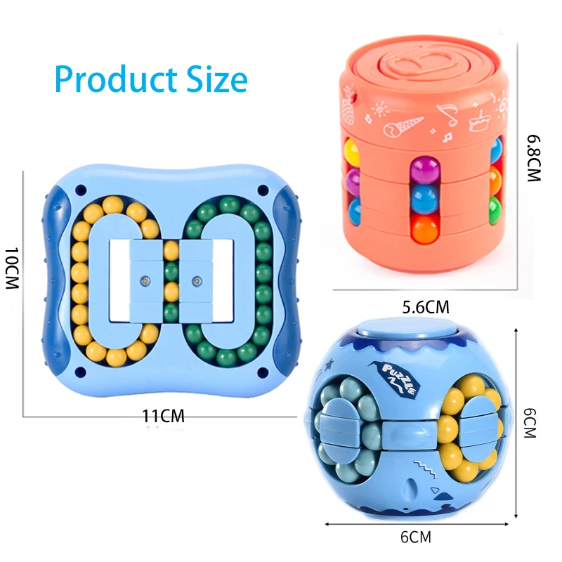 Children Education Intelligence Game Rotating Magic Beans Cube ...