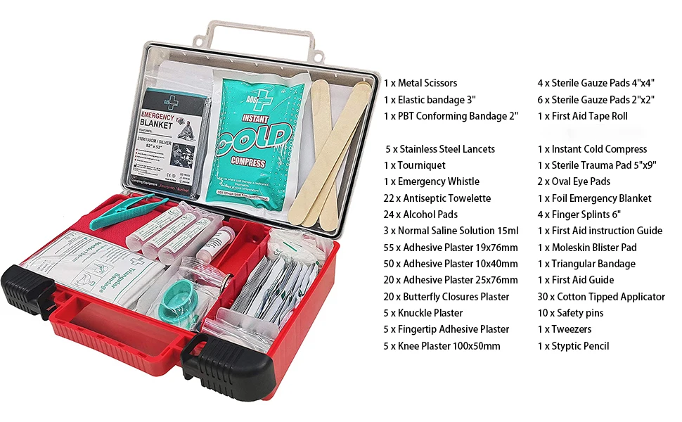 Factory Wholesale Outdoor Medical Aid Kit Box Home Office Kit Probable ...