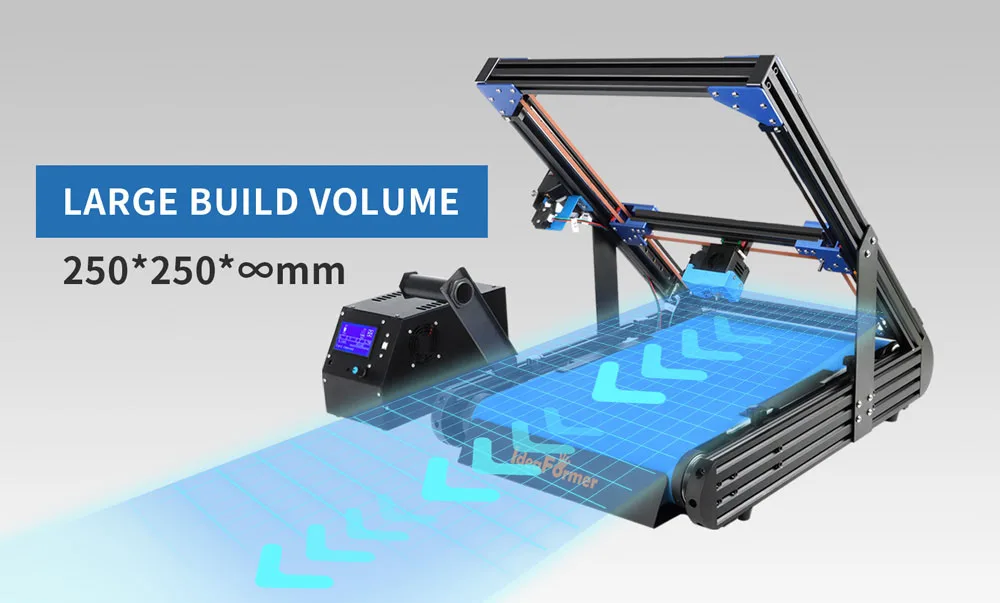 Ideaformer Ir3 V1 3d Printer Conveyor Belt Infinite Z Printing 250*250 ...