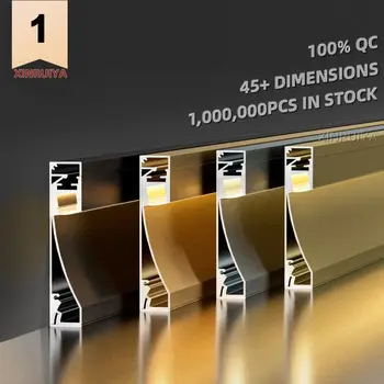 Illuminated Rgb Led Profile Strip Aluminium Hallway Skirting Board ...