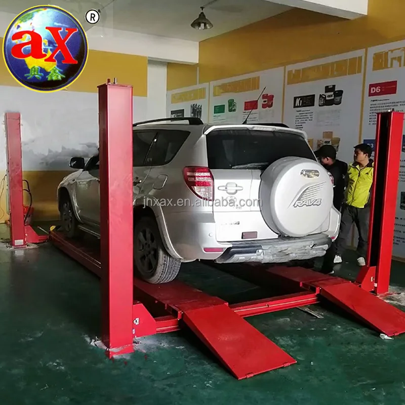 Combo 4-Post Hydraulic Car Lift Dual Car Lift Four Wheel Alignment ...