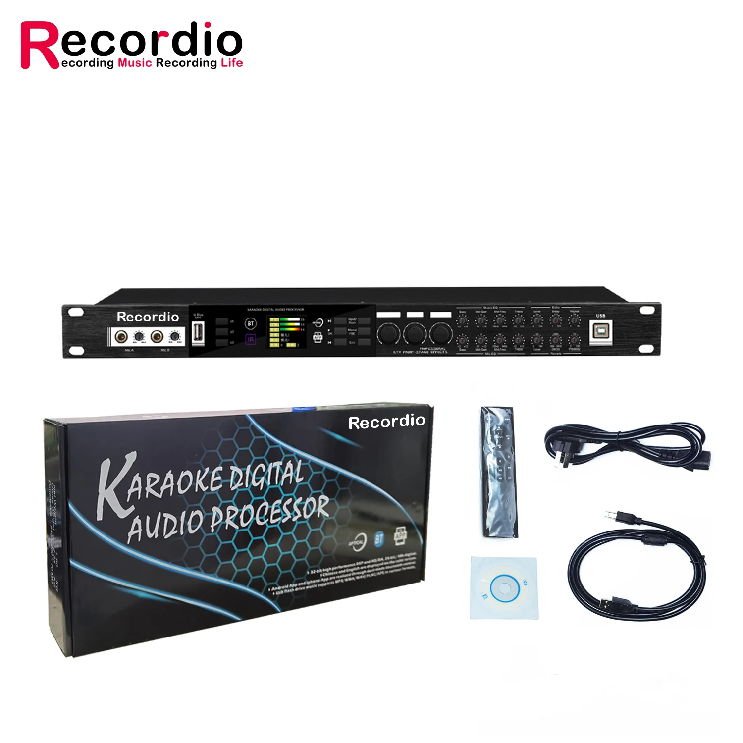 Gax-k500 Ktv Pre-effector Audio Processor Sound System Digital Effect ...