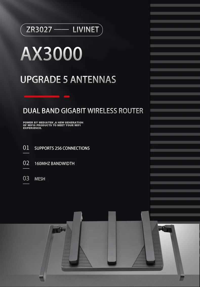 Openwrt Vpn Direct High Speed Giga Dual Band Mtk Ax3000 802.11ax Mesh ...