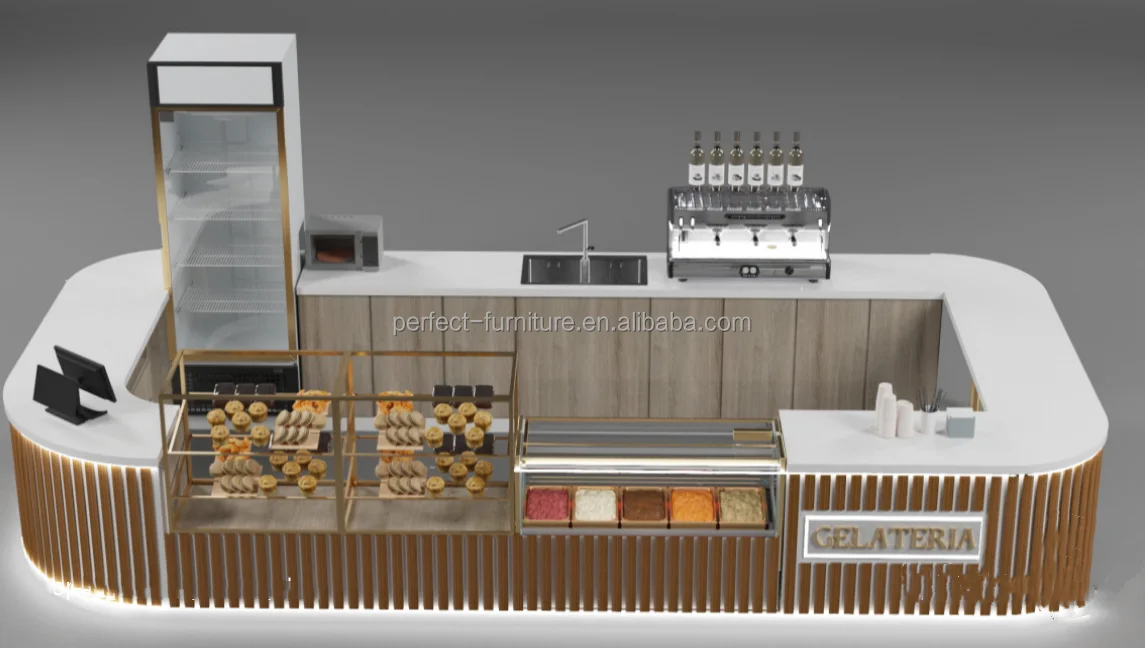 Exquisite Bakery Kiosk Design - Custom Bread Display