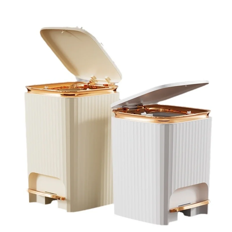 Garbage Bin With Large Capacity,Light Luxury,Foot Stepping Garbage Bin ...