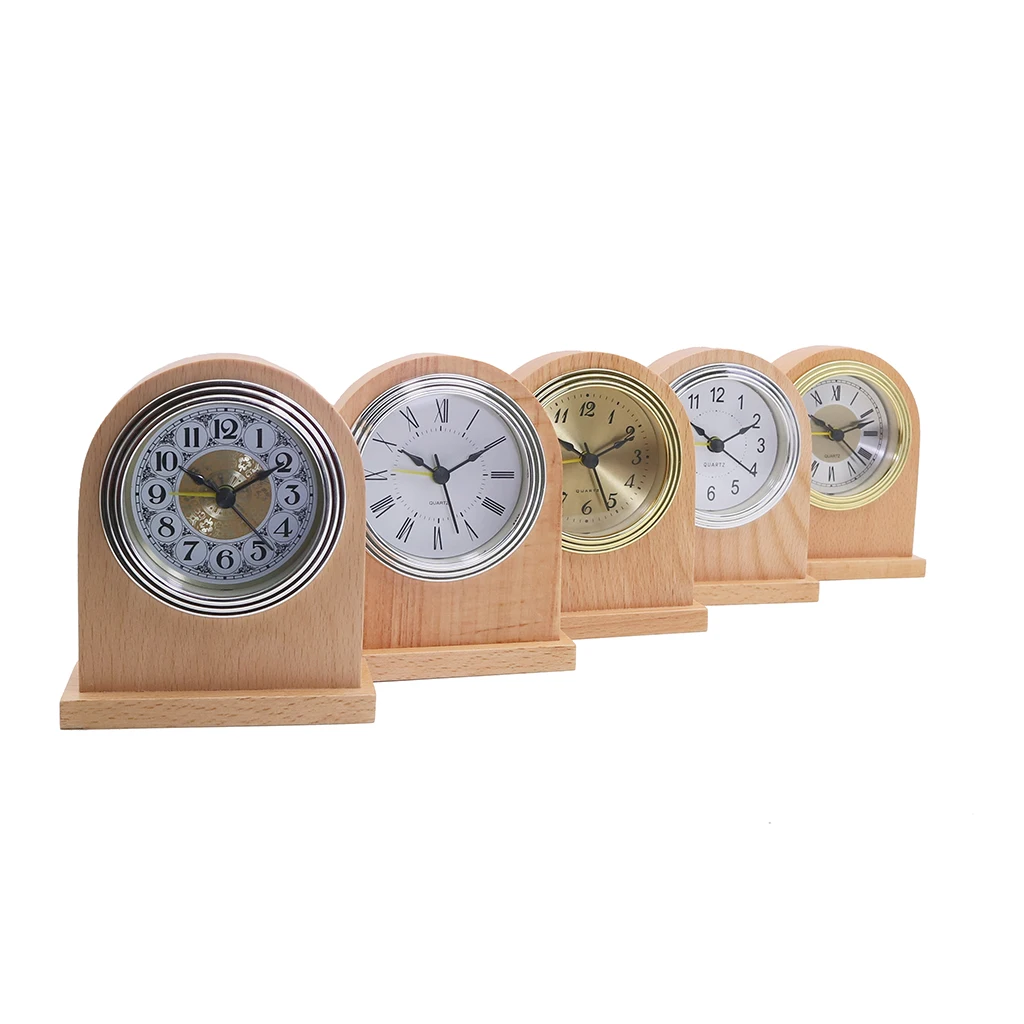 Natural Wood Colour Table Alarm Clock,High Quality Wood Desk Clock ...