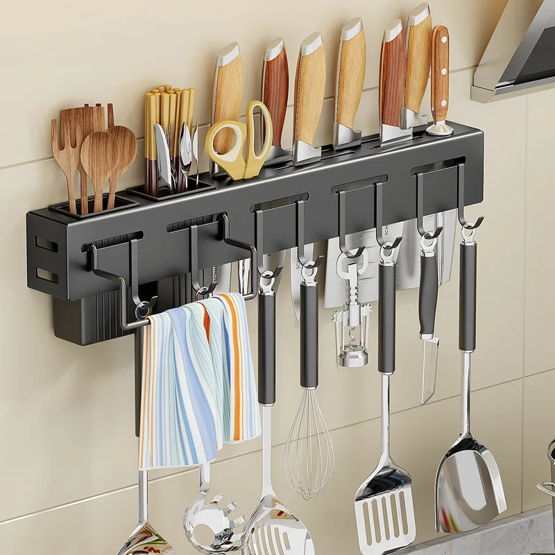 Wholesale Wall Mounted Kitchen Knife Rack Organizer Cooking Tools Rack ...