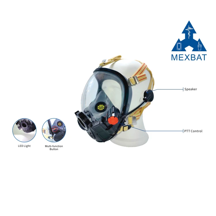 Fireman Bluetooth PTT Communication Radio Mask System