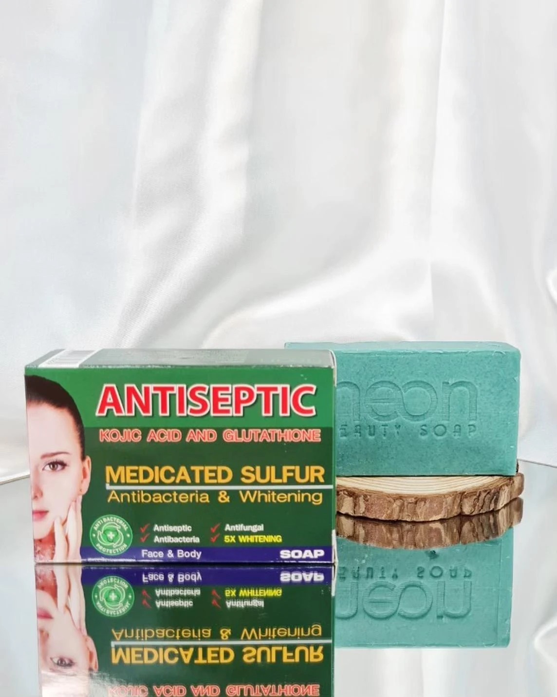 Neon Antiseptic Kojic Acid Soap Main Extract From Antiseptic Helps ...