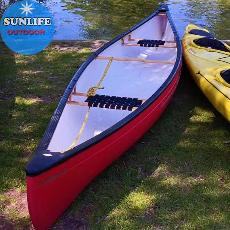 Hot-sell Plastic Fishing Canoe/Kayak,Durable Big Size 16Ft Long for 4 ...