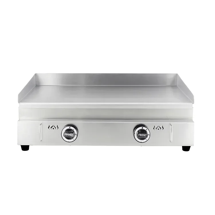 GUANDY Commercial Stainless Steel Flat Gas Burger Griddle Grill