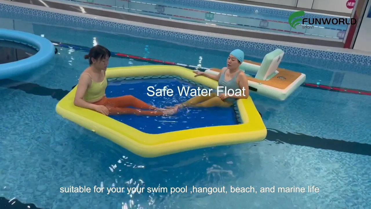 Leisure Land Inflatable Hangout Floating Raft Inflatable Water Platform ...