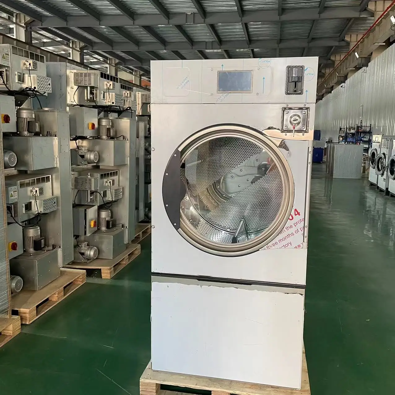 Single Dryer Coin Operated Hotel Cloth Dryer 22kg Commercial Laundry ...