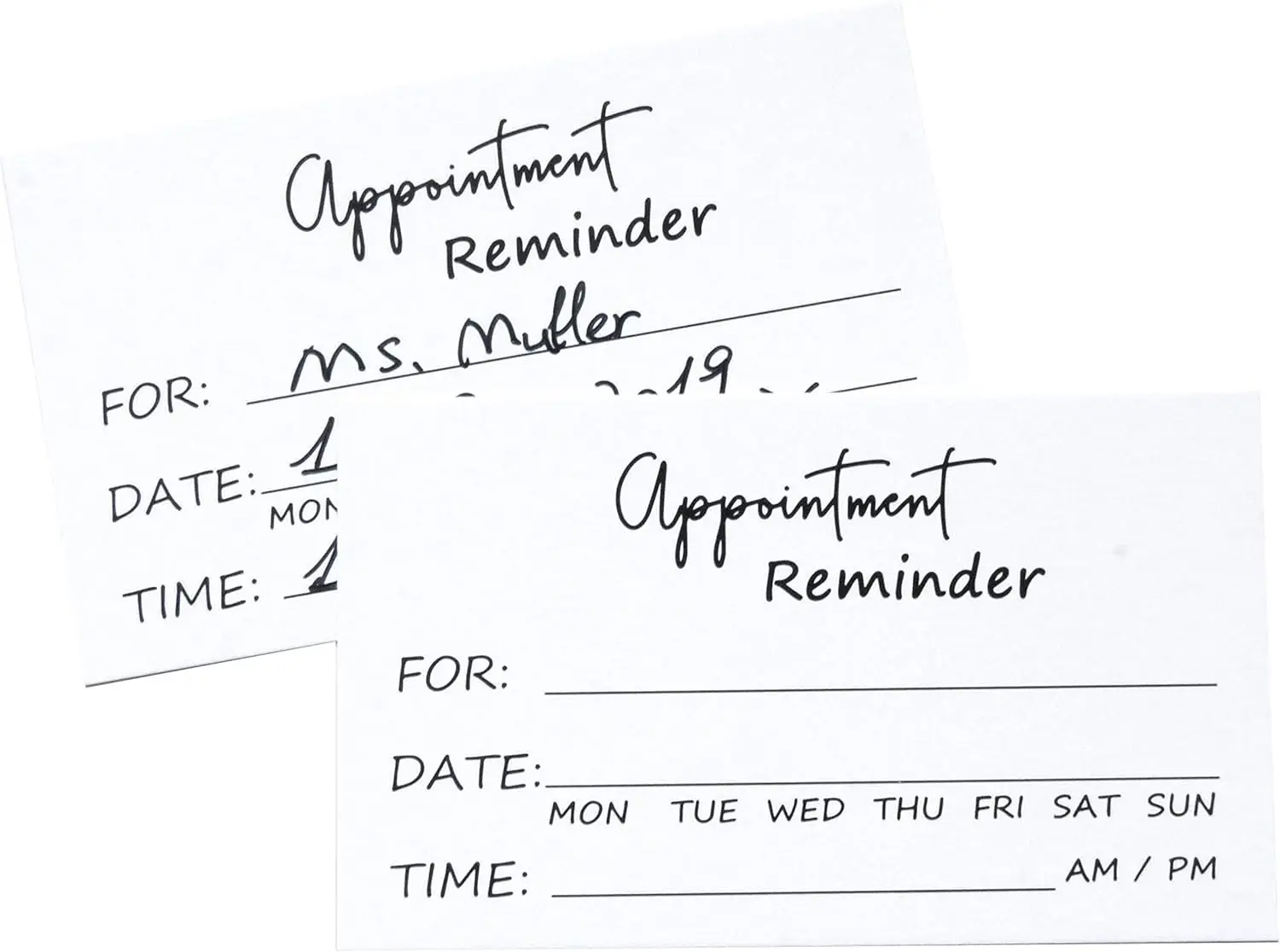 Custom Appointment Cards Appointment Reminder Cards Client Appointment ...