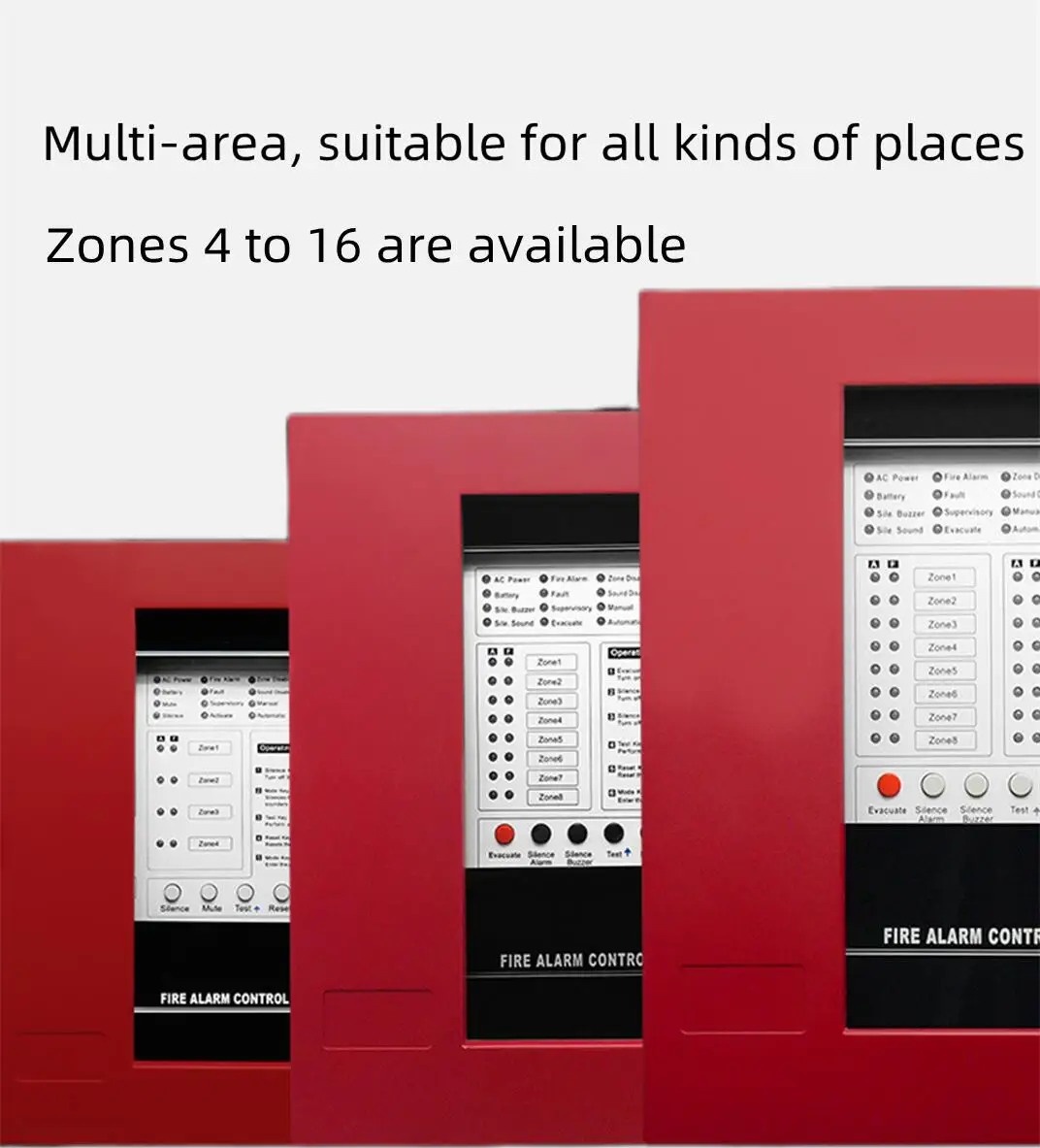 Conventional Fire Alarm 4 / 8 / 16 Zone Fire Alarm System Siren Control ...