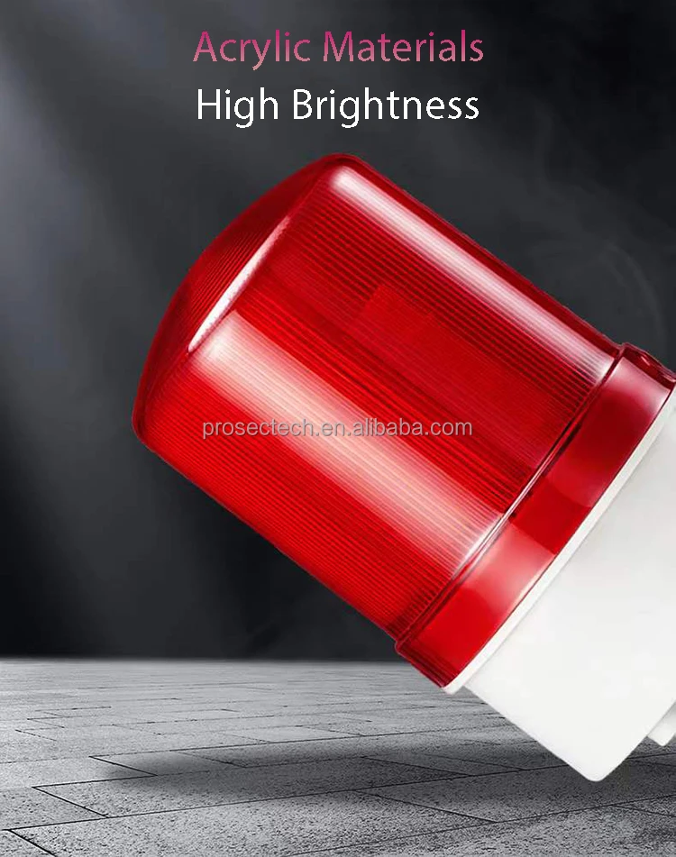 220v Wire Alarm Strobe Light Emergency Signal Light Industrial Rotating ...