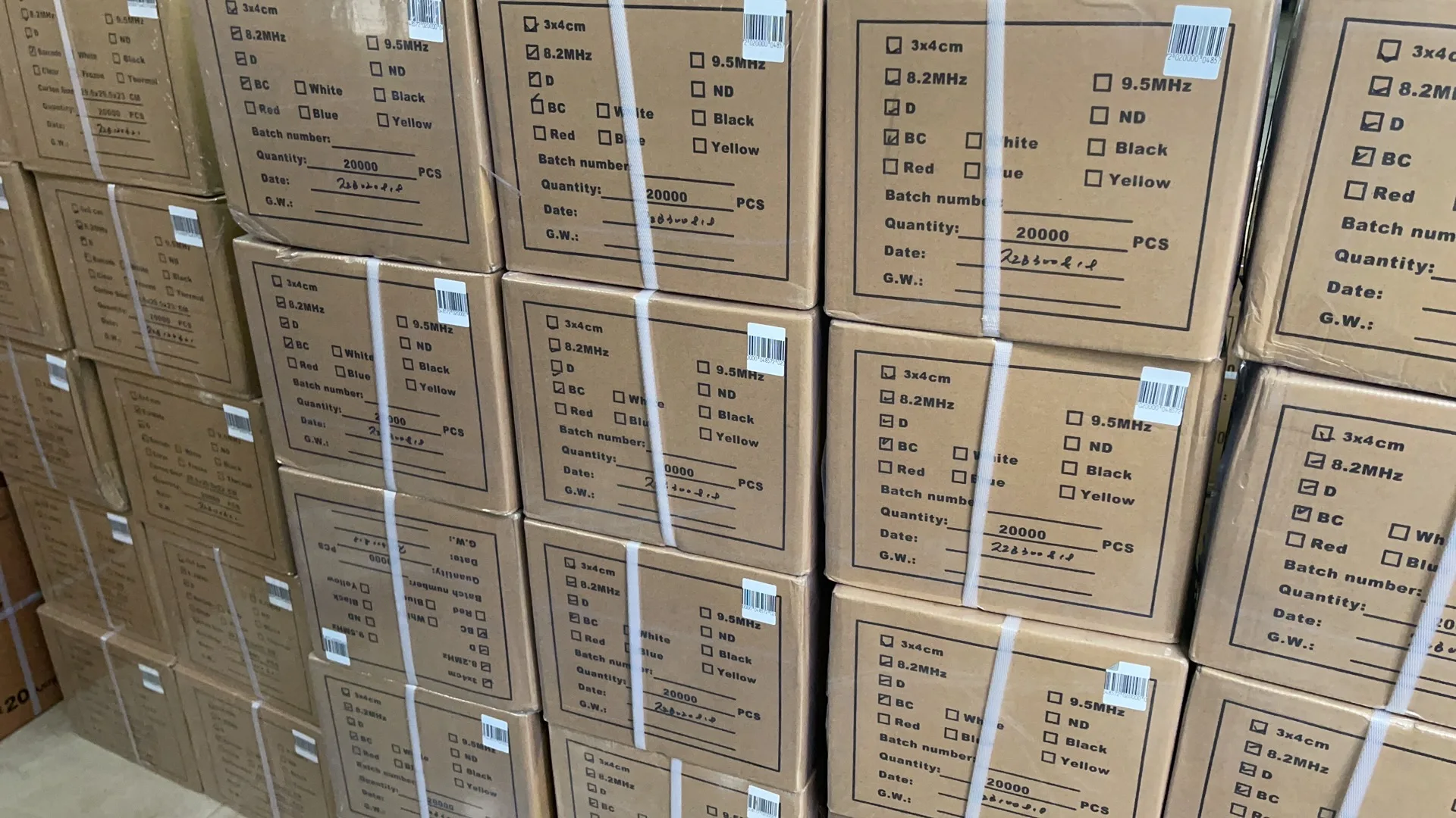 Factory Supply 100% Detected 40x40 Eas Rf Sticker Label Supermarket ...