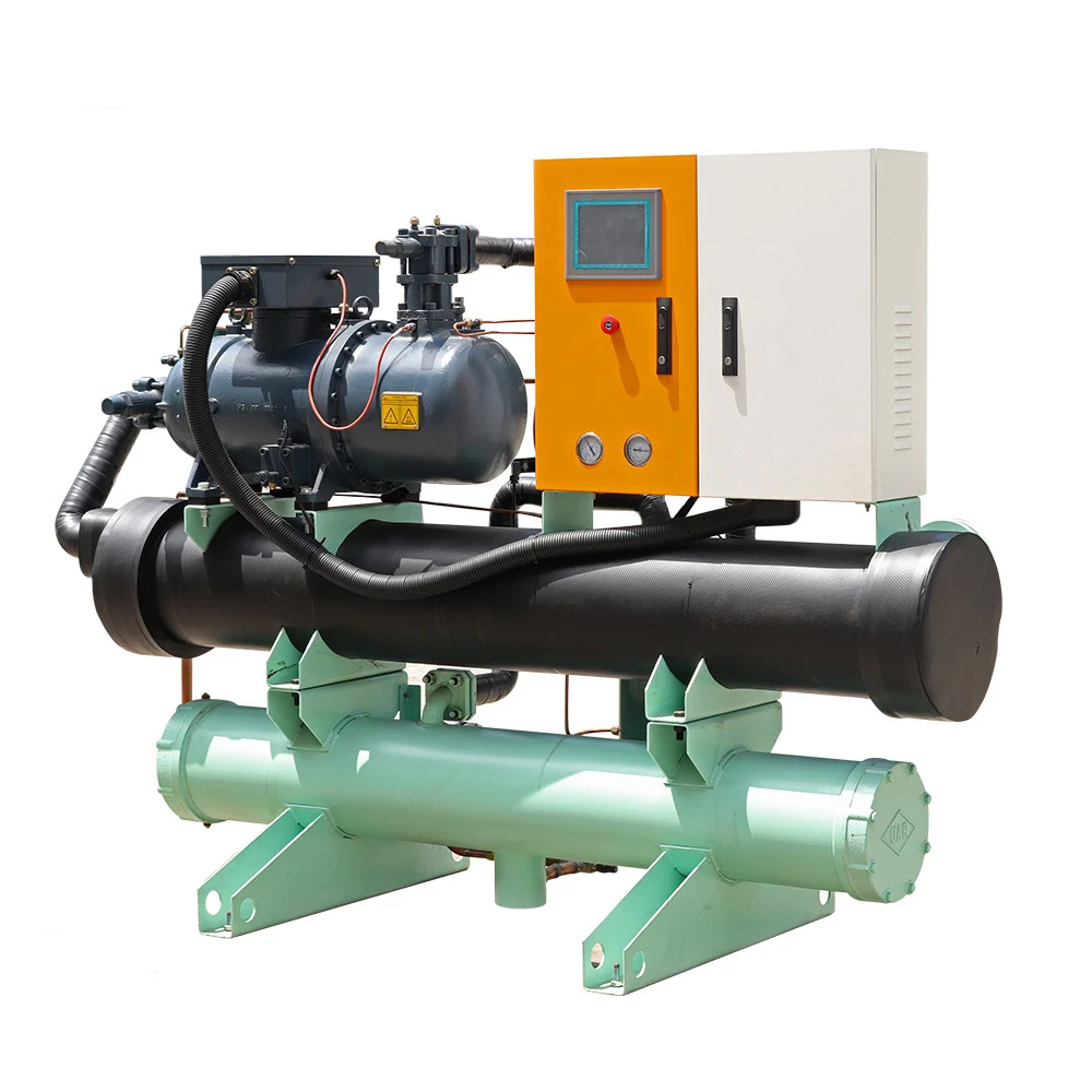 40 HP Screw water-cooled condensing unit / Industry Chiller Water ...