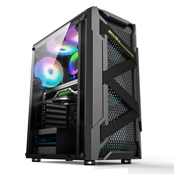 Cool Design Rgb Glass Casing Shell Atx Gaming Front Panel Computer Case ...