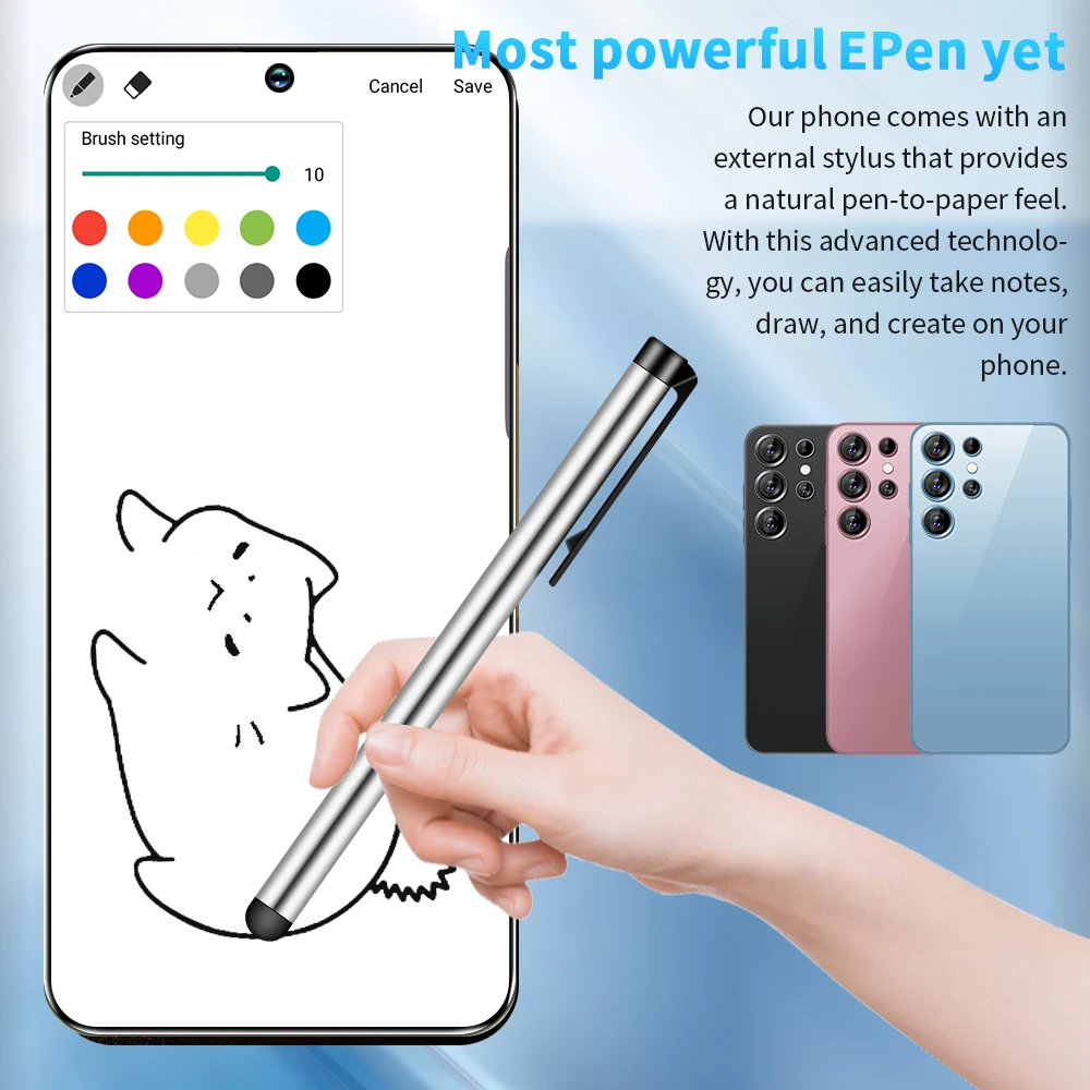 Brand New S23 Ultra 5g Phone 7.3 Inch 8gb+256gb Android 13.0 Smartphone ...