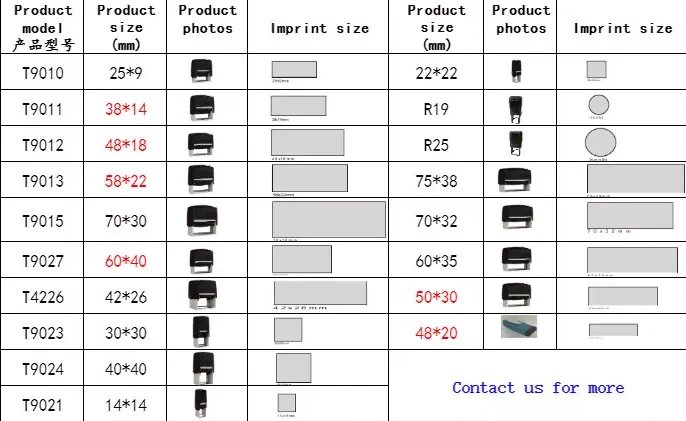 Wholesale High Quality Self Inking Rubber Stamps Date Stamps