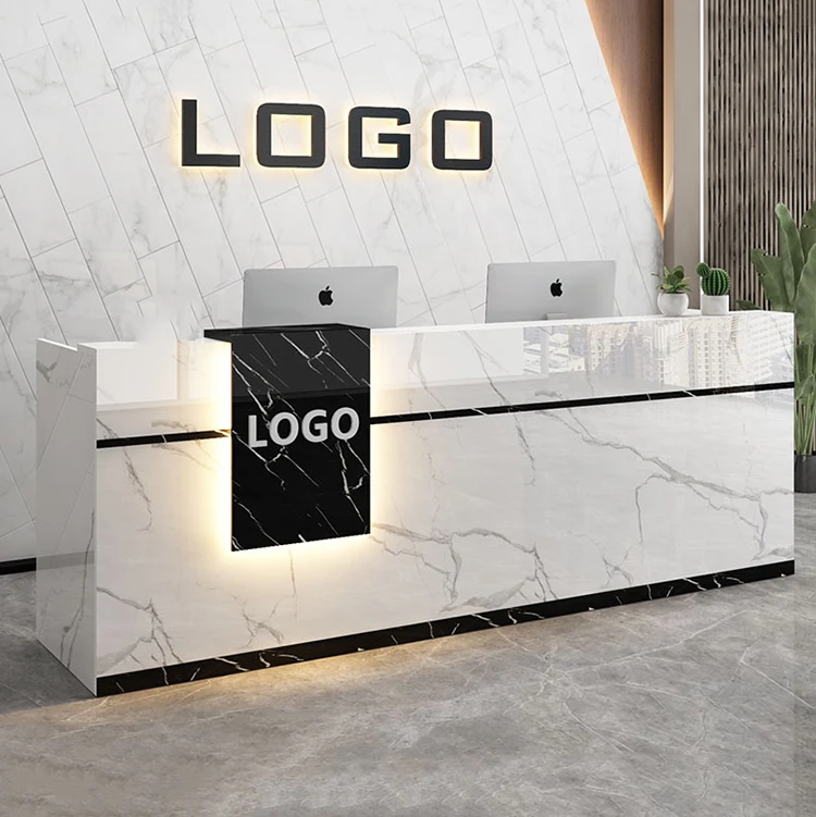 Customizable LED Reception Counter - Eco-Friendly & Durable