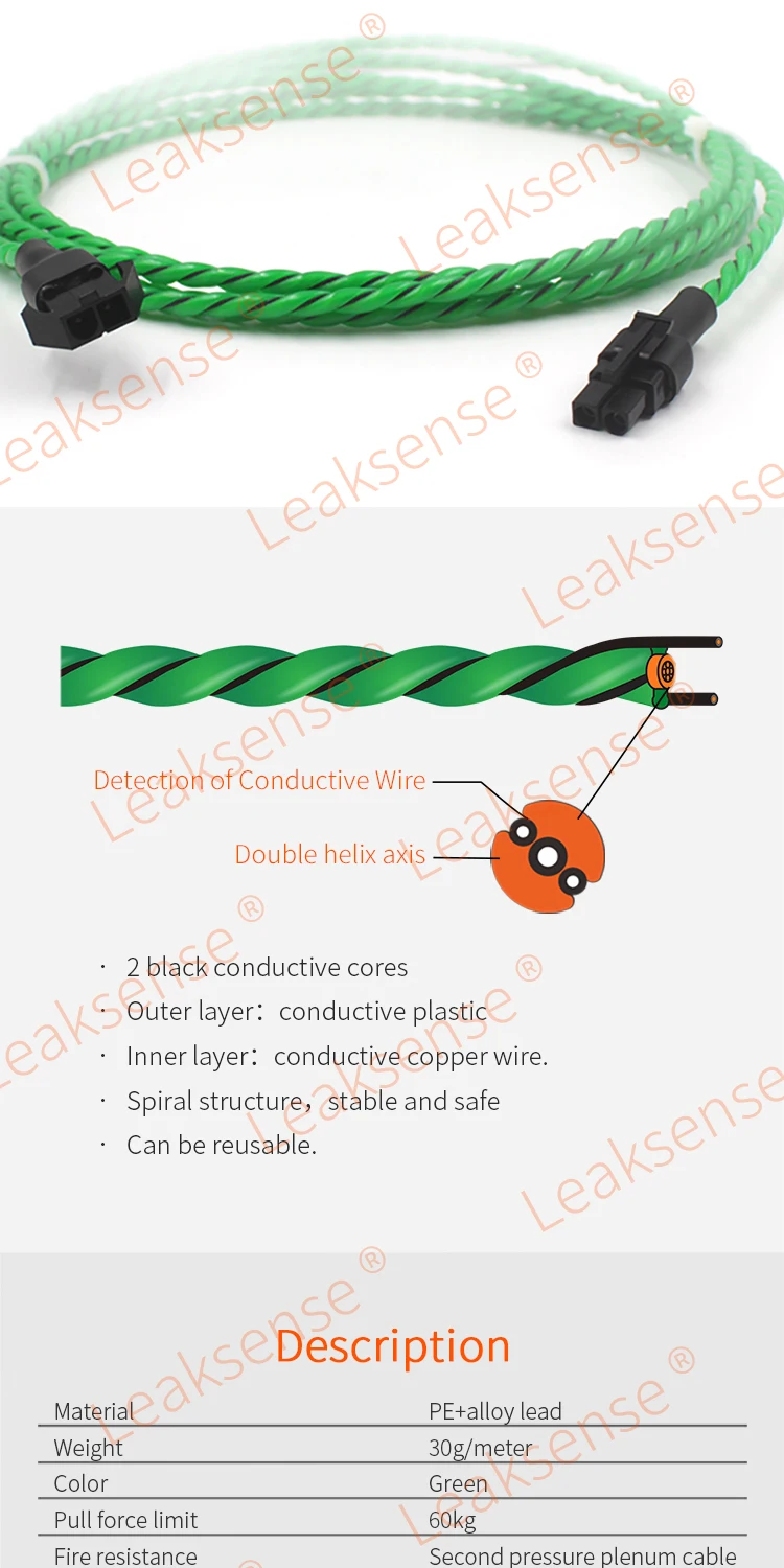 Free Sample Factory Price Water Sensor Rope Water Leak Detection ...