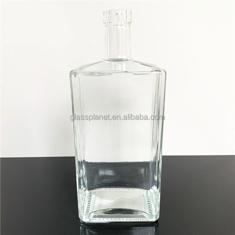 1750ml Stockholm Square Glass Bottle,Bourbon Scotch Whiskey Vodka ...