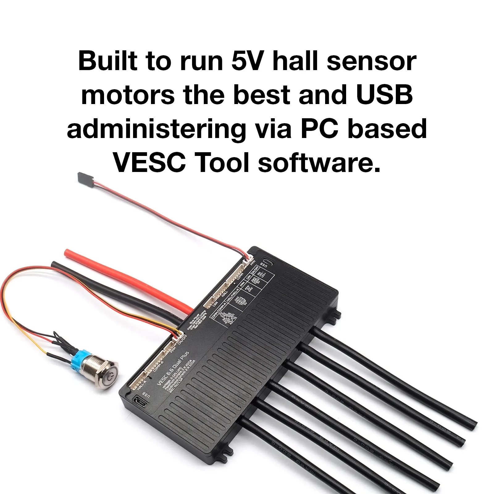 Freerchobby ESC 6.6 - 200A Dual Motor Controller for Skateboards & Go Karts