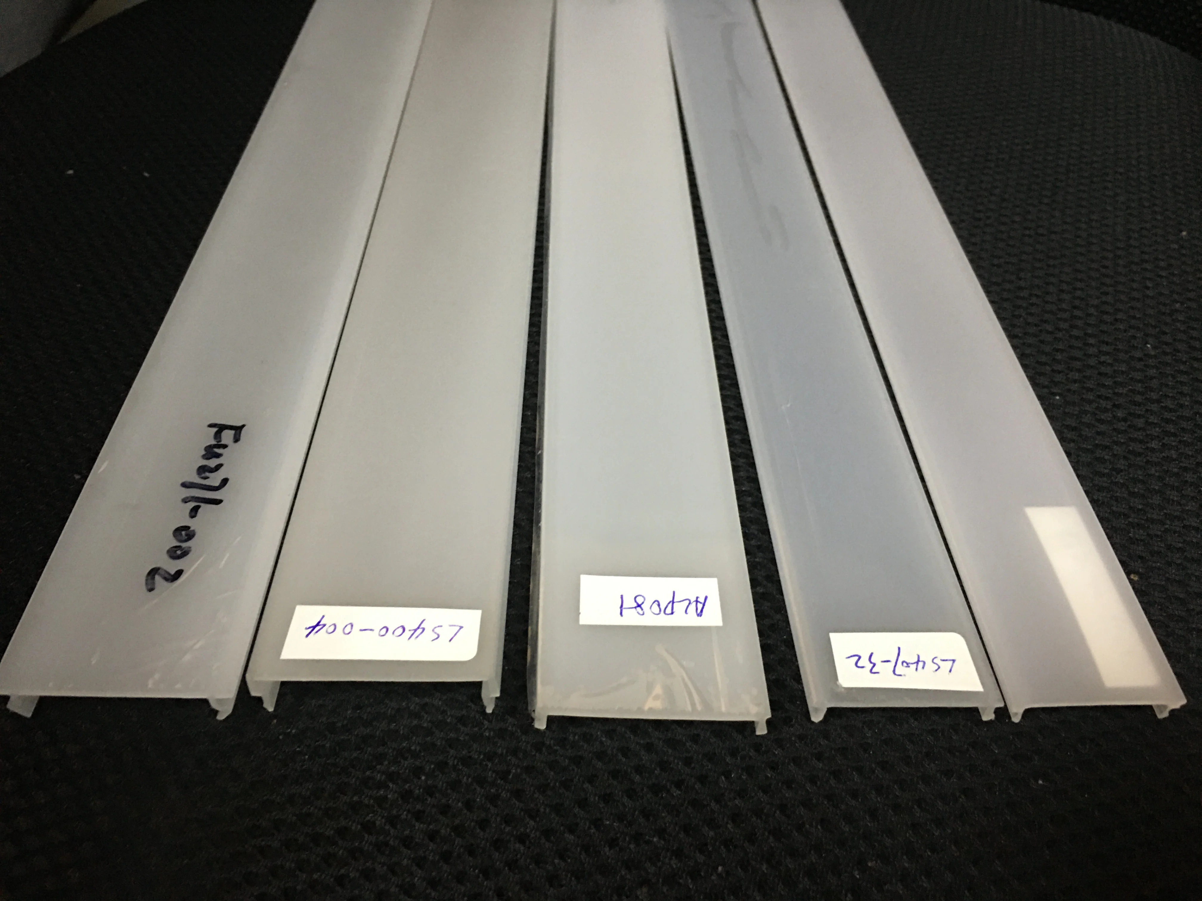 Custom Plastic Extrusion LED Light Diffuser - 35, 50, 75mm