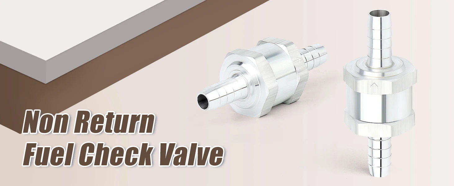 Non Return Fuel Check Valve One Way Inline Petrol Diesel Aluminium ...